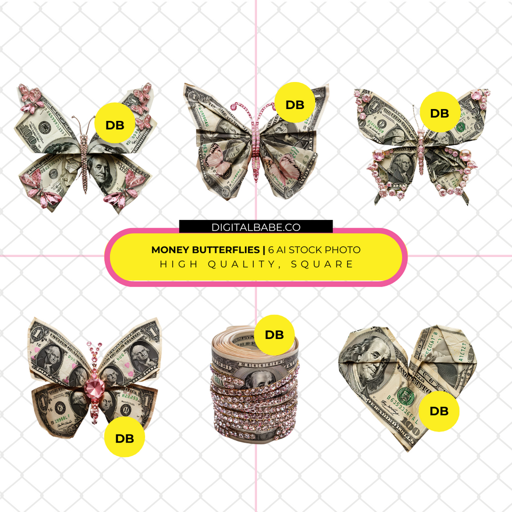 Elements | CLIP ART | MONEY BUTTERFLIES