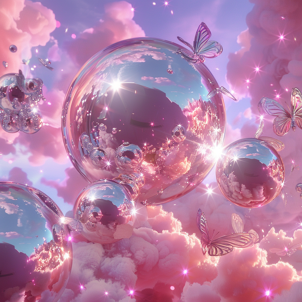 GLITTER PINK MONEY Background / Wallpaper